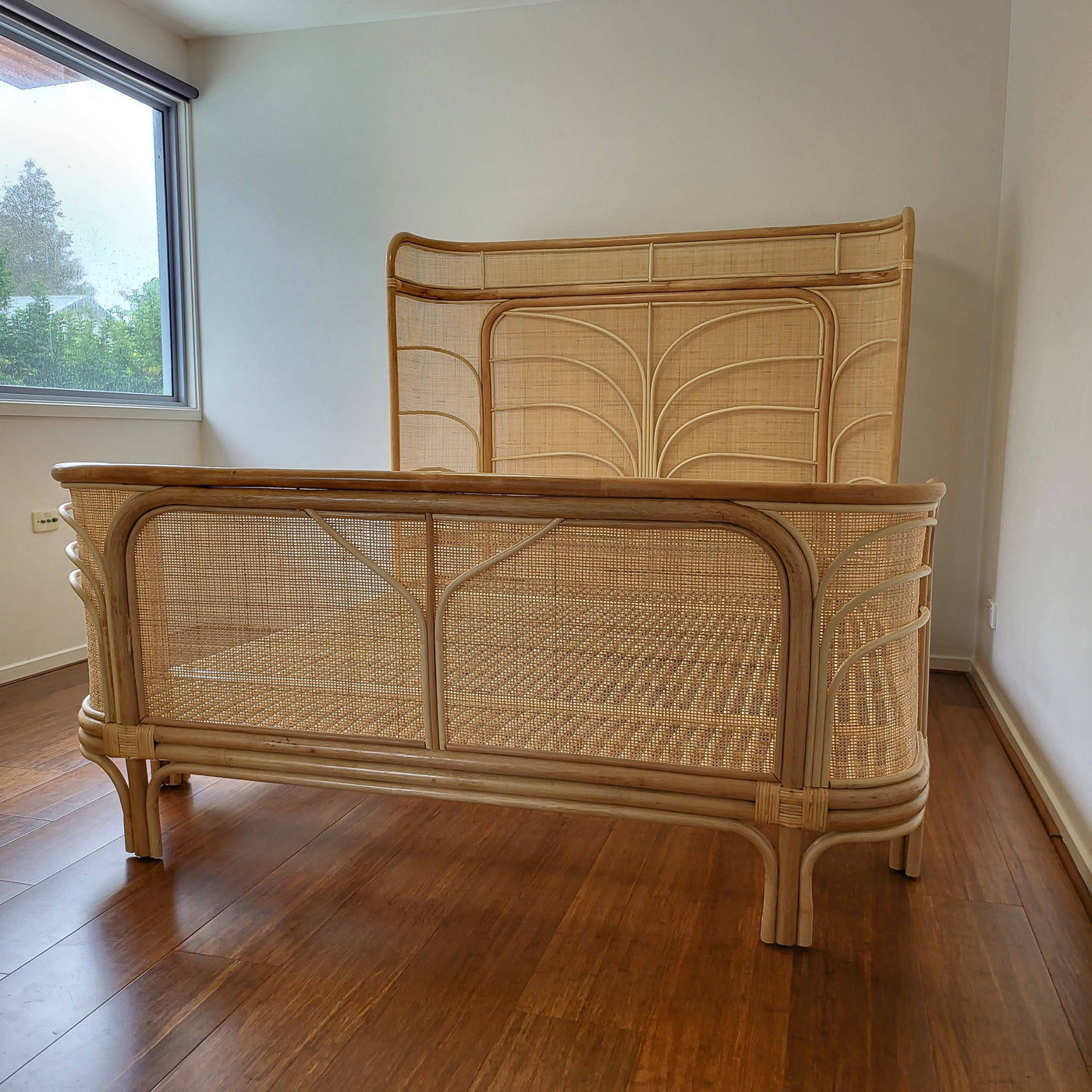 Inverted Coastal Rattan Bed - Beach and Wood